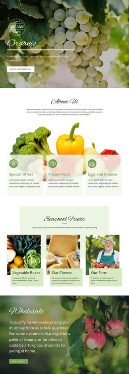 300 Food & Restaurant One Page Templates