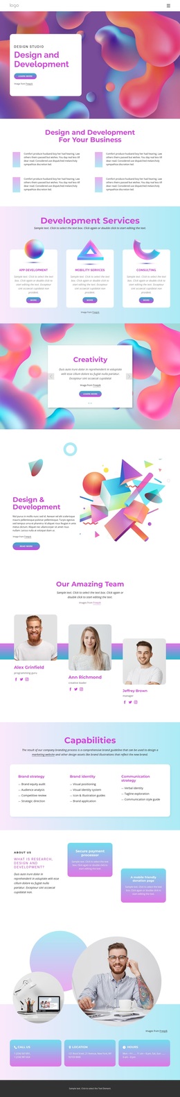 The Creative Studio Template