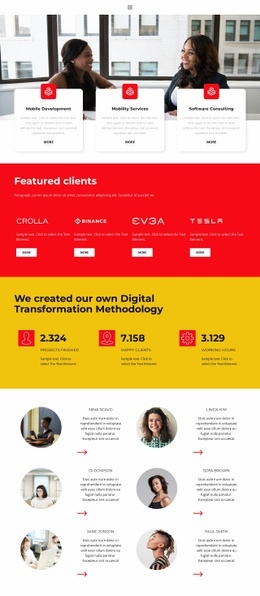 Client Web Page Designs