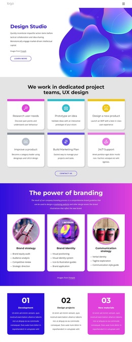 Full-service design studio Template