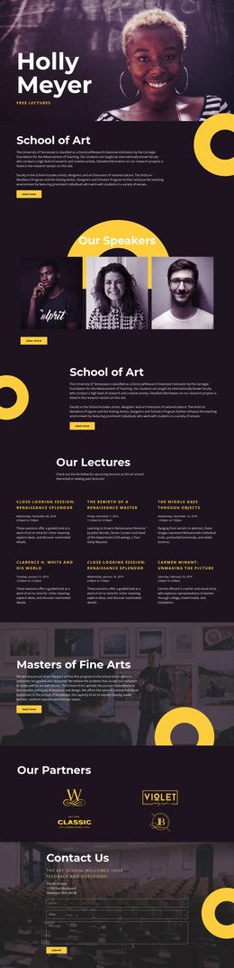 A good quality education HTML Template