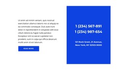 Map and address HTML Template