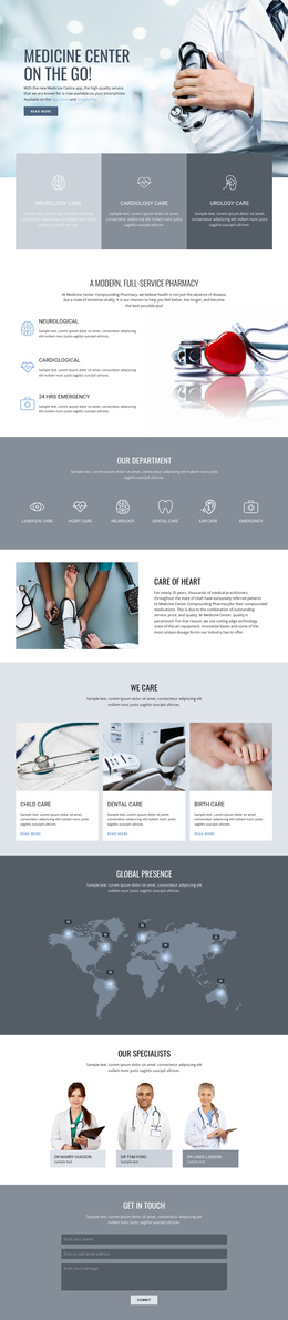 Medical One Page Templates