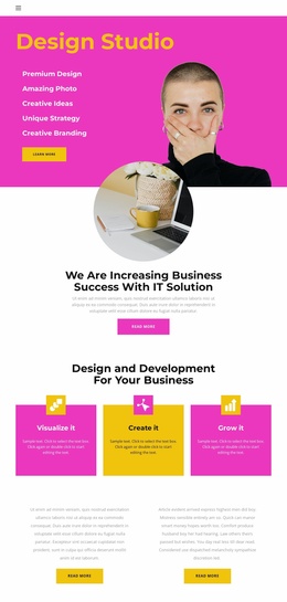 Business women entrepreneurs Website Template
