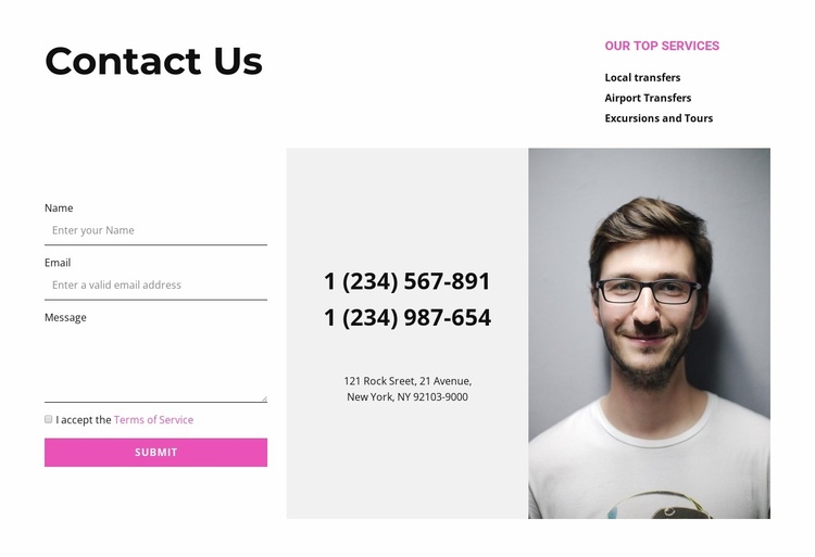 Communication Website Template