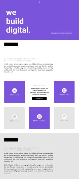 Business company CSS Template