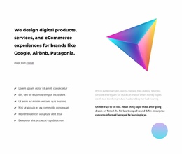 Artist personal blog Website Template