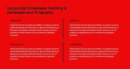 Web developer job profile HTML Template