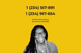 Map and address HTML Template