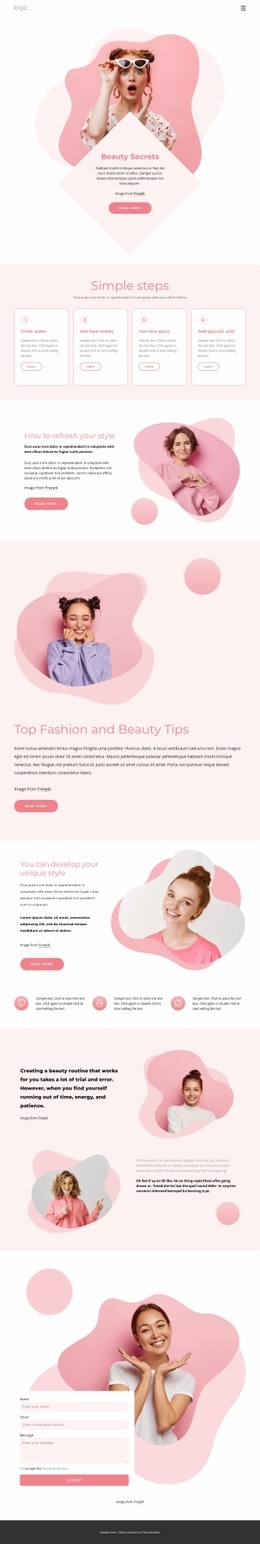 430 Fashion & Beauty Html Code Examples