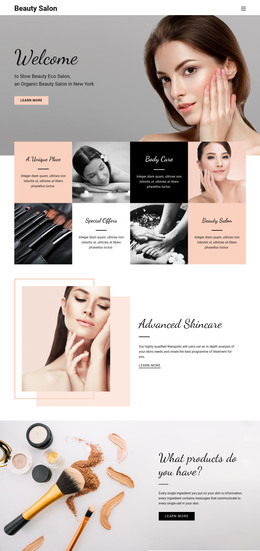 Exceptional beauty service HTML Template