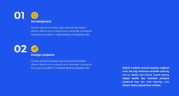 Step-by-step proces Website Template