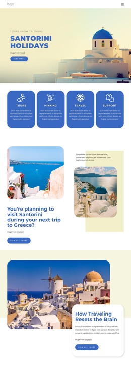 Travel Blog HTML Template
