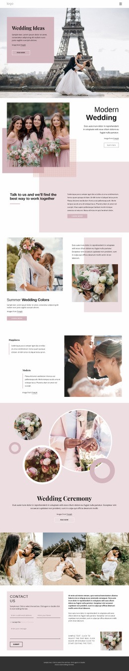 Wedding Html Code Examples