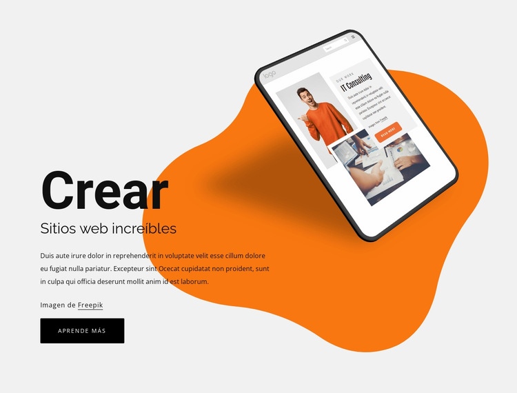 Crea sitios web increíbles Plantilla Crea sitios web increíbles Plantilla