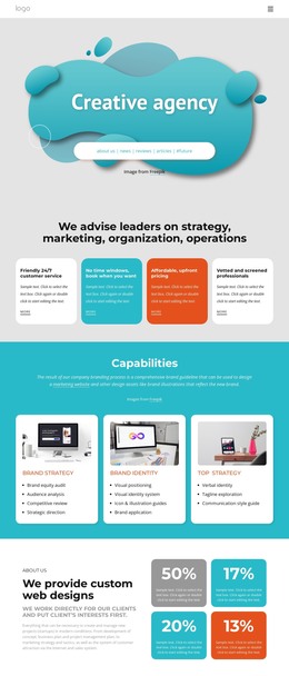 Design studio portfolio HTML Template