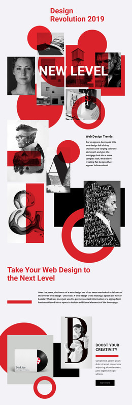 Discovering levels of art HTML Template