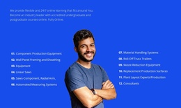 Web developer job profile Website Template