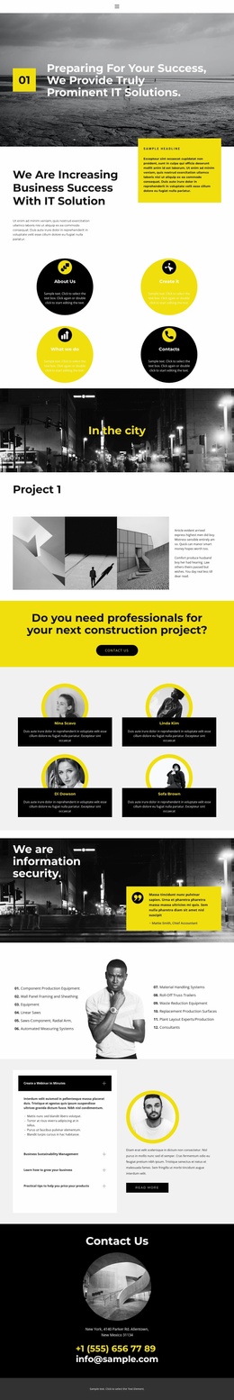 Projects Website Templates