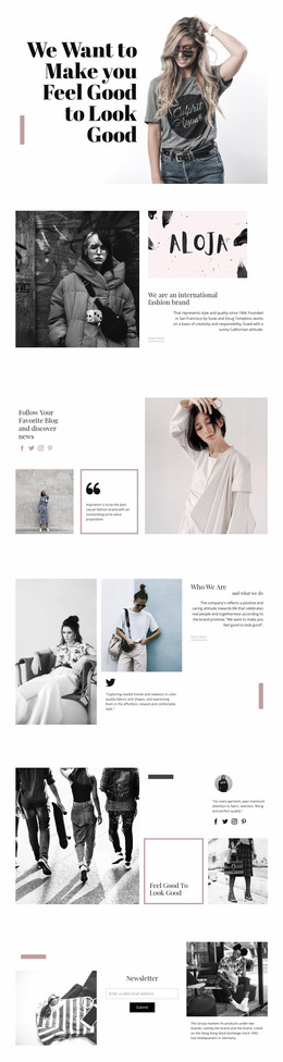 Fashion studio Web Page Design