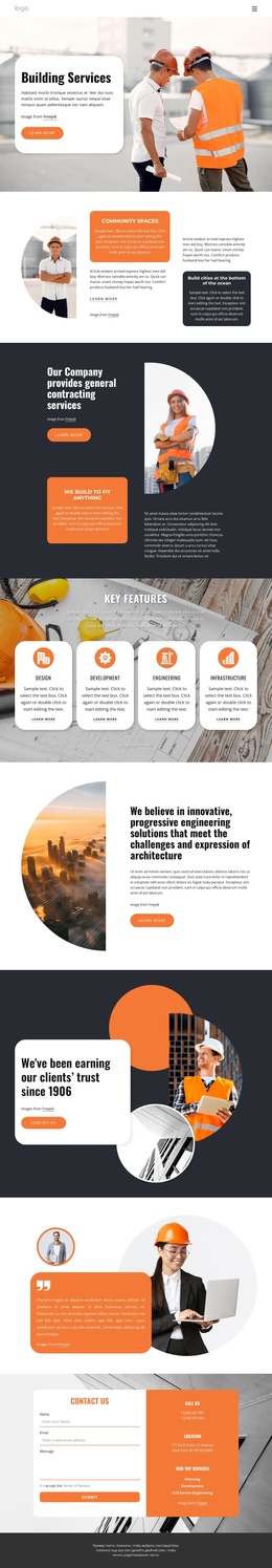 340 Architecture & Building One Page Templates
