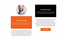 Web developer job profile Website Template