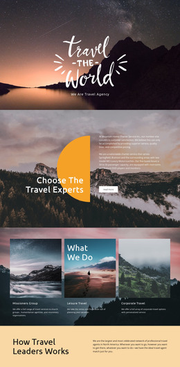 All about mountain travel HTML Template