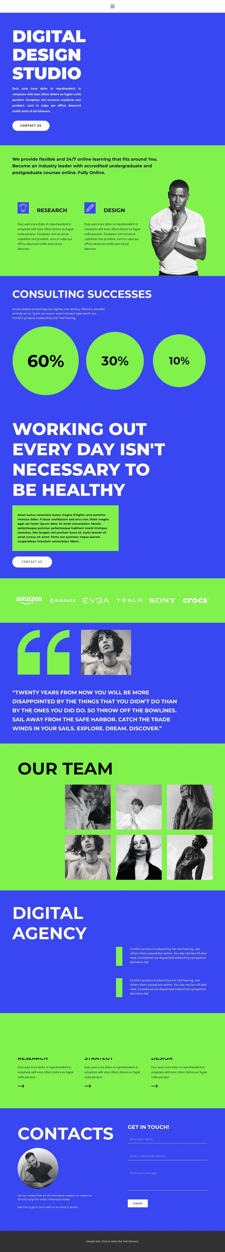 Digital development Website Template