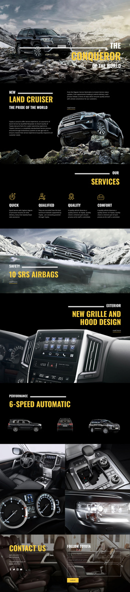 160 Cars & Transportation One Page Templates