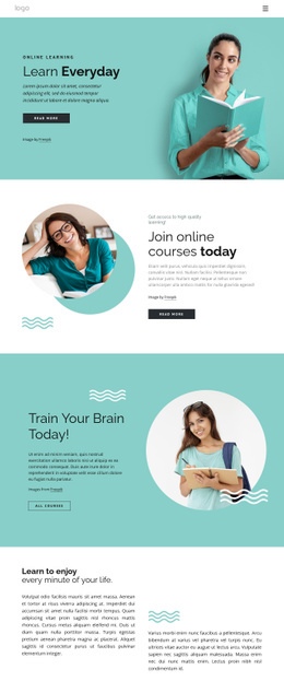 240 Education Homepage Designs