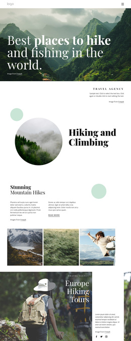 Mountain outdoor travel Template