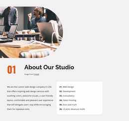 Web developer job profile Website Template