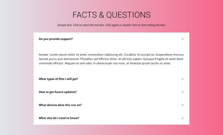 Your Questions Css Template