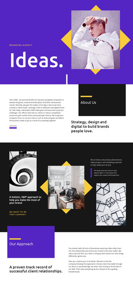 Ideas Website Template