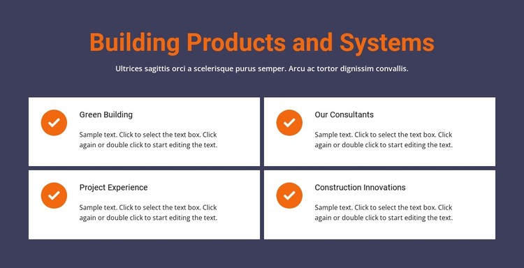 Building products and system CSS Template