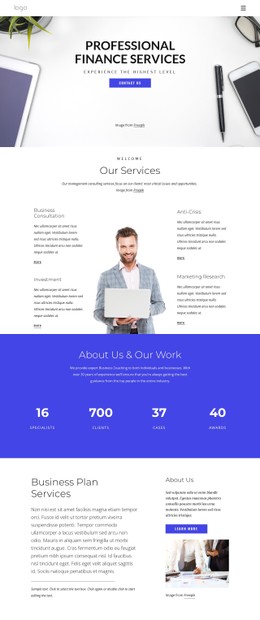 Business company CSS Template