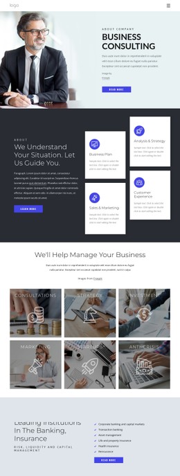 Business company CSS Template