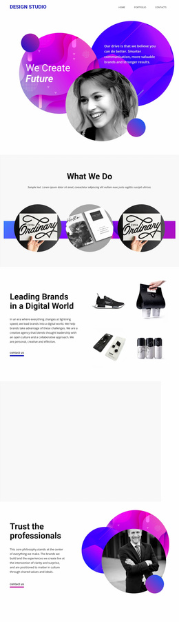Branding your creative business Website Template