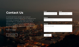 Map and address HTML Template