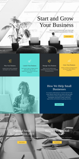 Start and grow your business HTML Template
