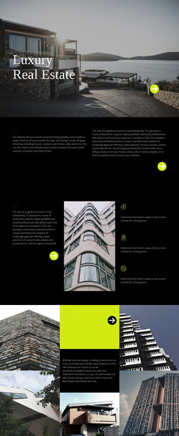 Real Estate One Page Templates