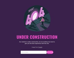 Our website is under construction Website Template
