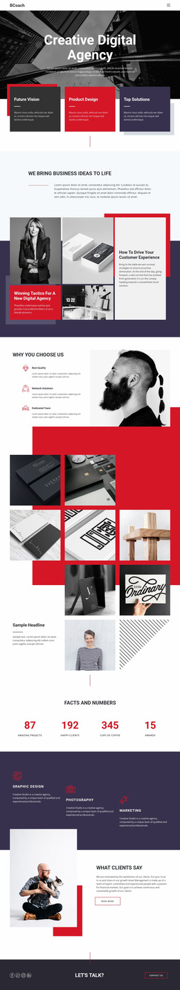 Client Web Page Designs