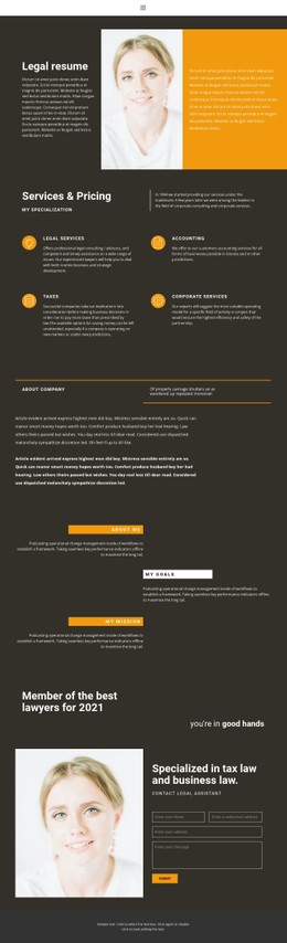 Profile CSS Templates