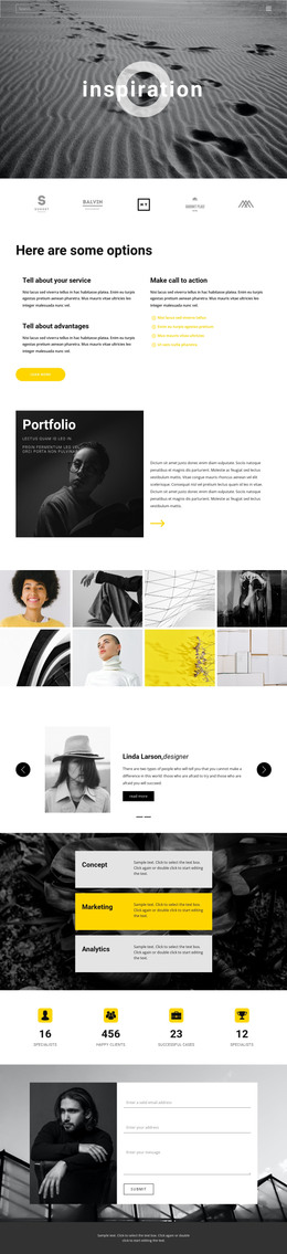 Web developer portfolio HTML Template