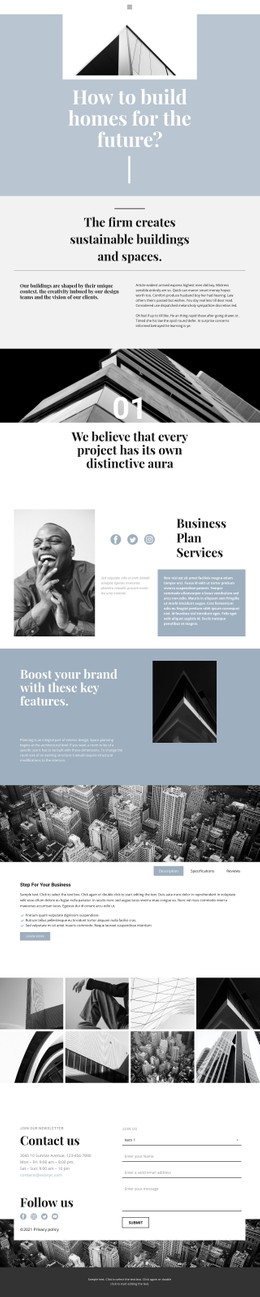 340 Architecture & Building CSS Templates