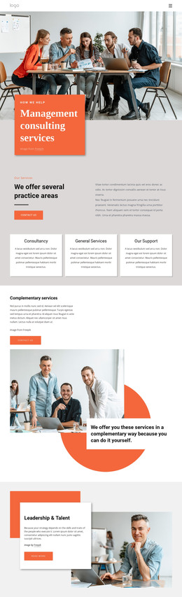 Successful financial strategy HTML Template