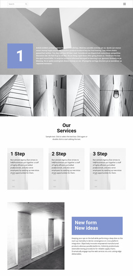 Spaces in the city Website Template