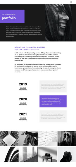 Web developer portfolio HTML Template