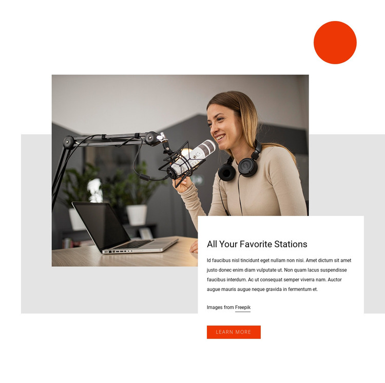 Best radio station HTML Template
